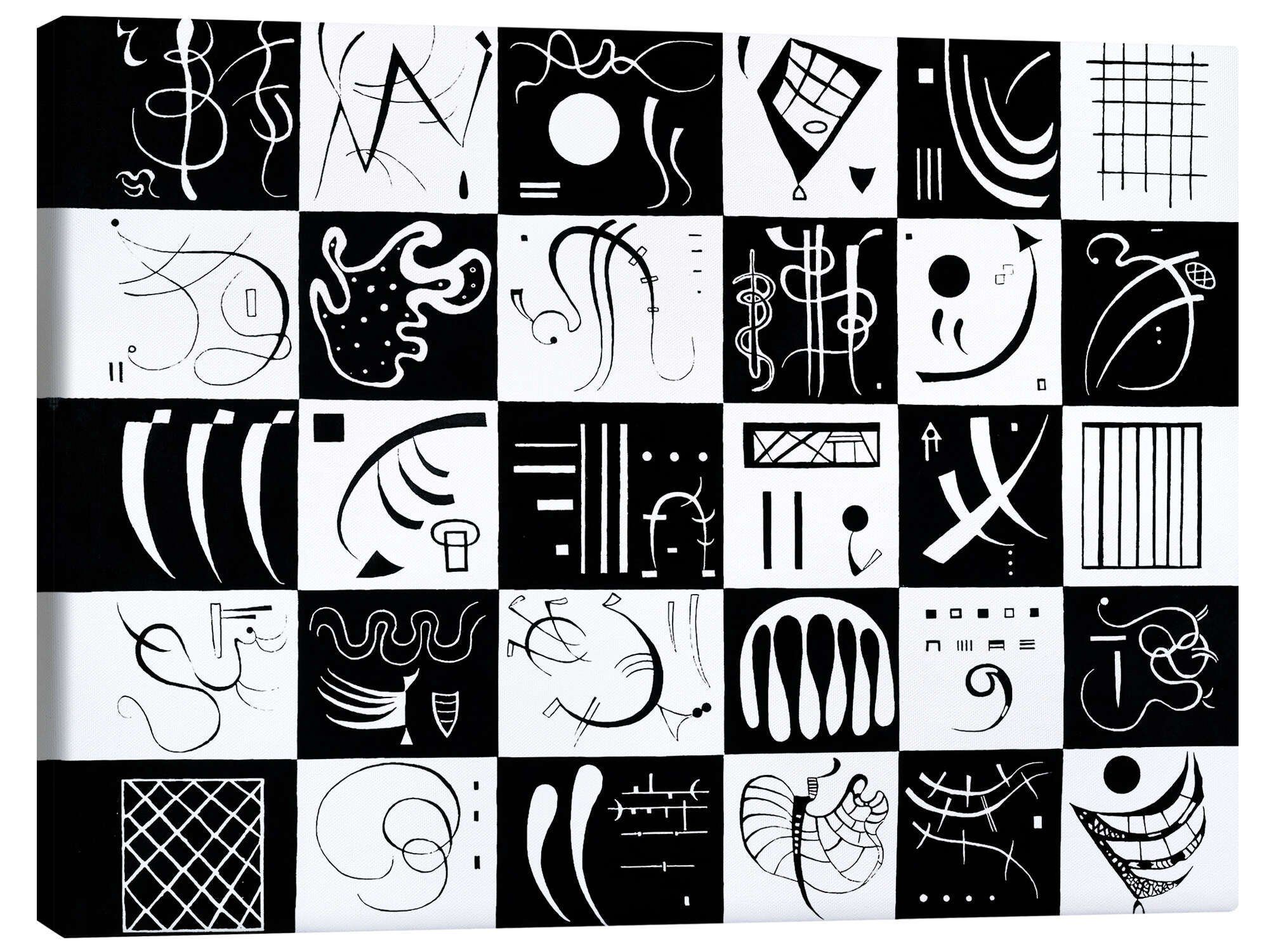Posterlounge Leinwandbild Wassily Kandinsky Dreißig Malerei