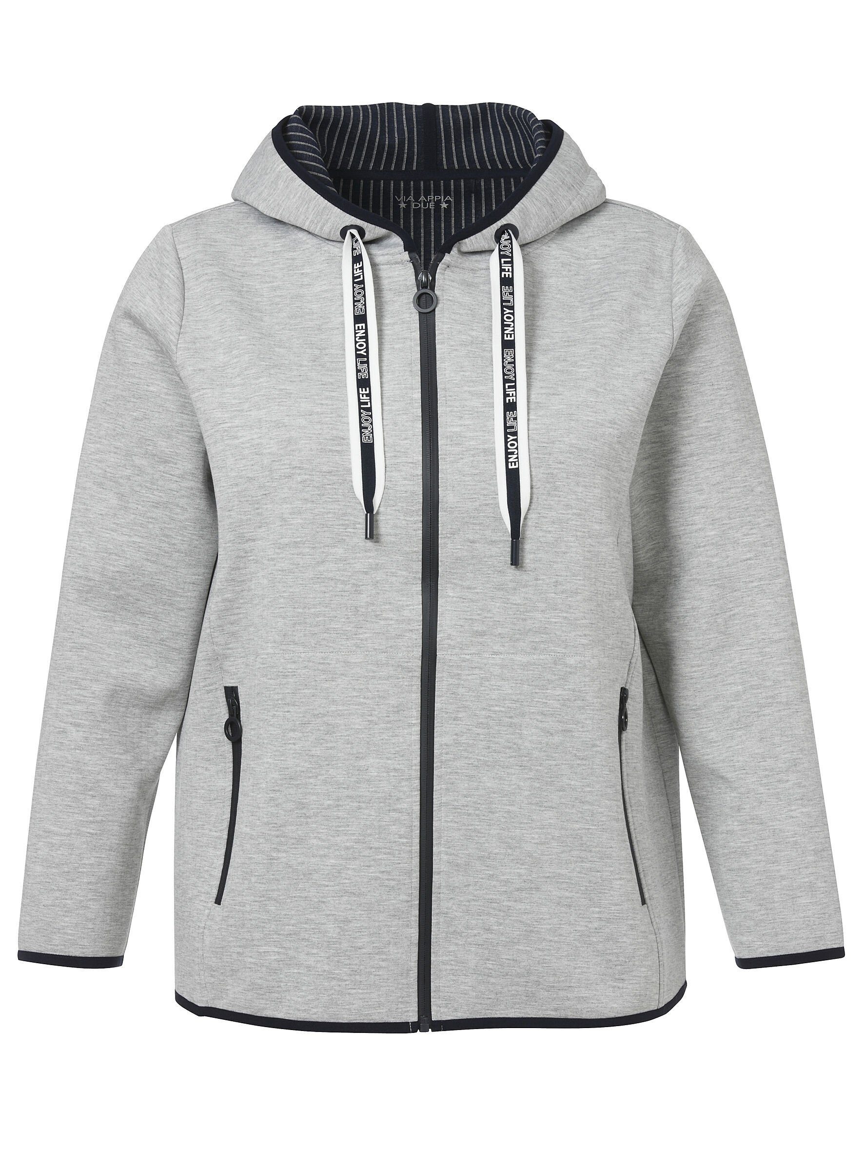 VIA APPIA DUE Kapuzensweatjacke, Sportive Kapuzensweatjacke mit ...