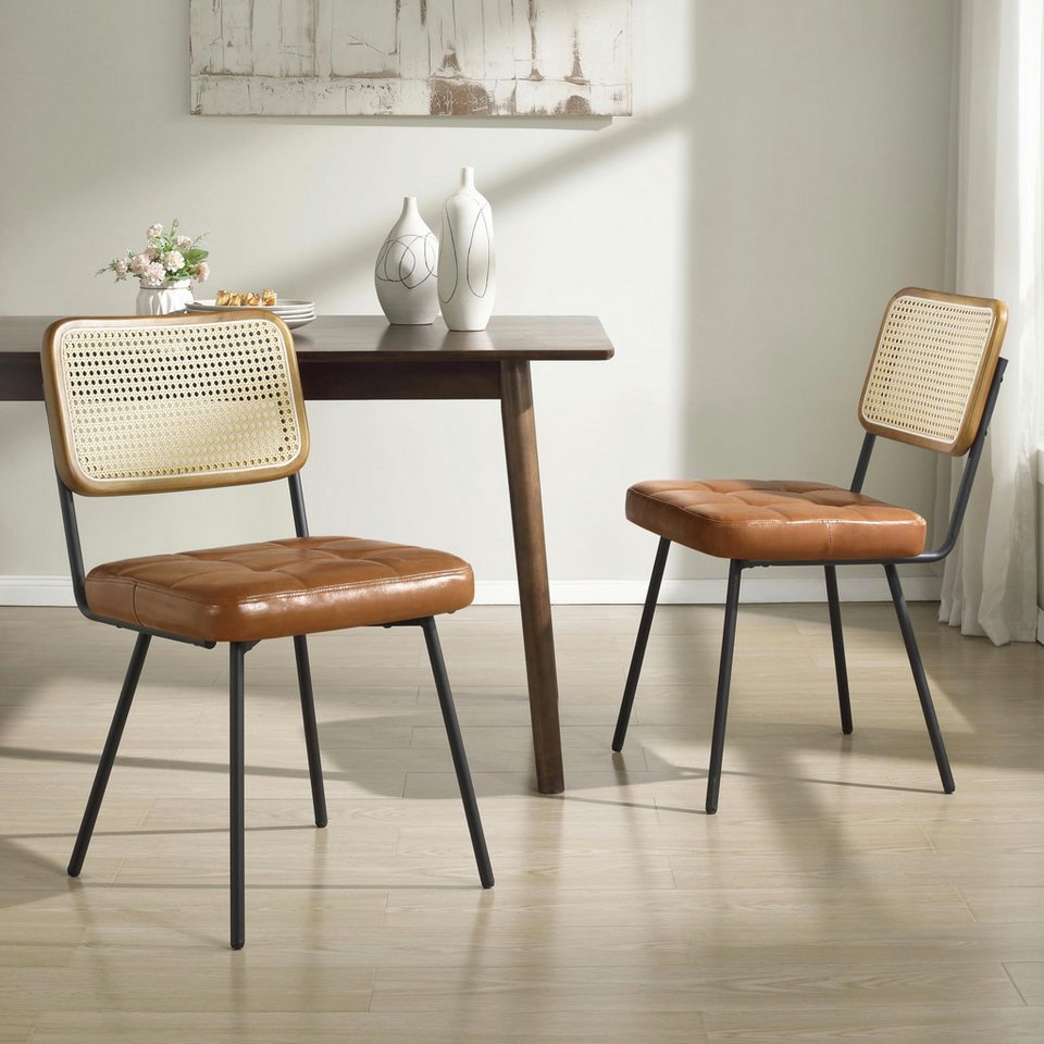 Art Leon Esszimmerstuhl Cc061 Rattan Esszimmerstühle 2er Set Mid