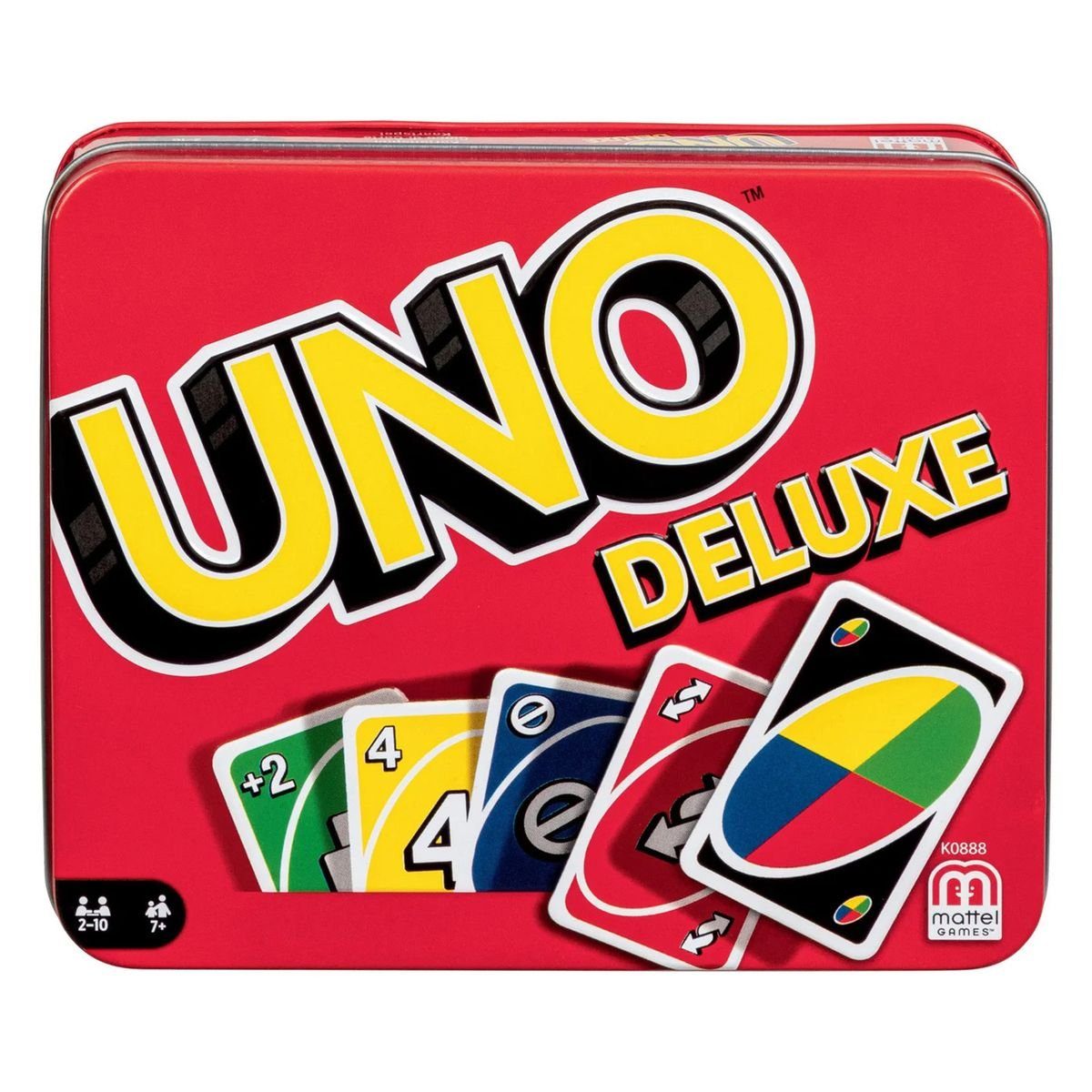 Mattel® Spiel, Mattel K0888 - UNO - Kartenspiel in Metall-Box, UNO Deluxe