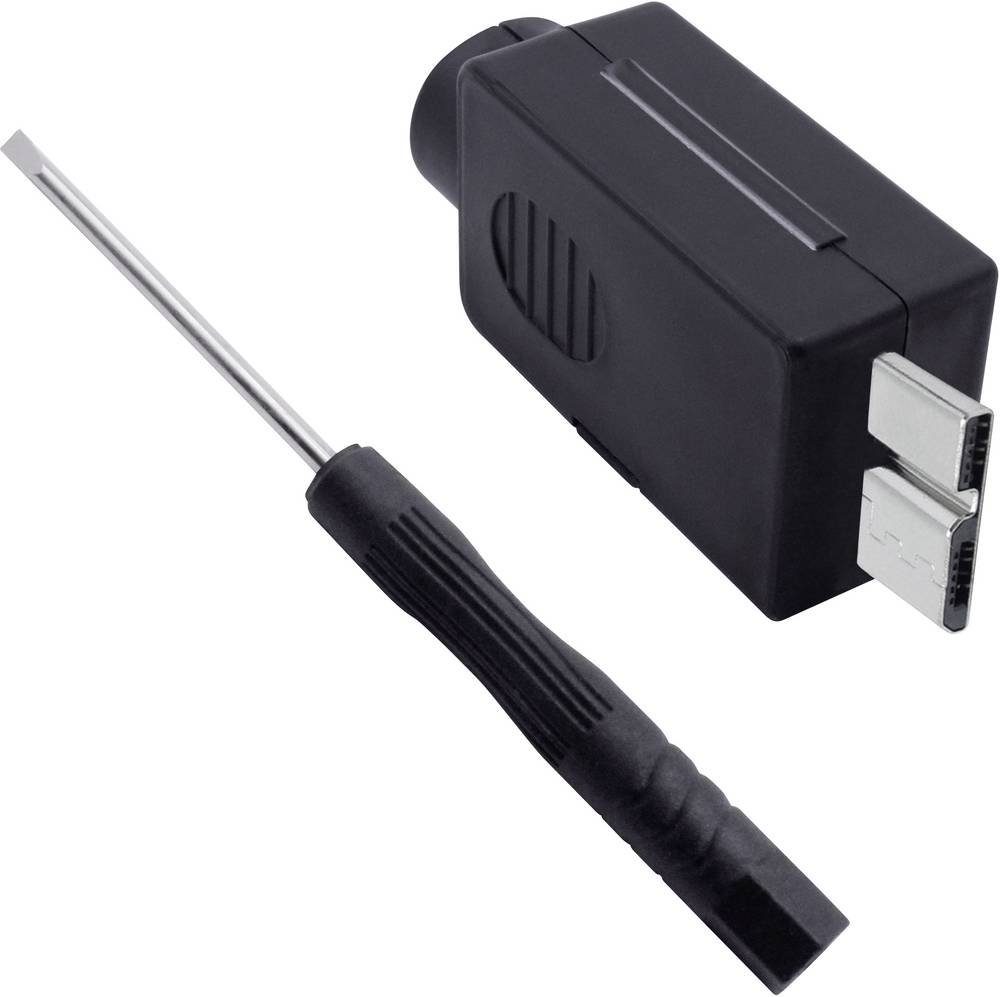 Quadrios Micro-USB 3.0 Modular-Stecker Set, Typ B Stecker, gerade ...