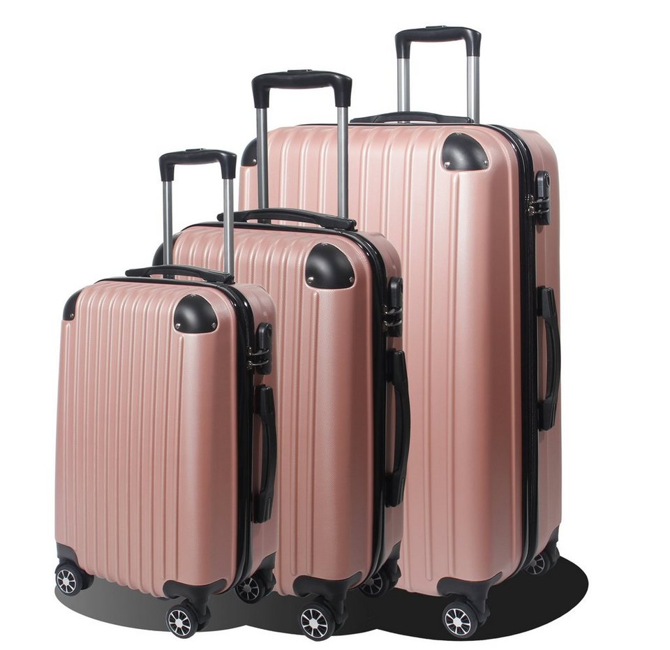 Nilpferd Trolleyset Reisekoffer Trolley Handgepäck Hartschalenkoffer