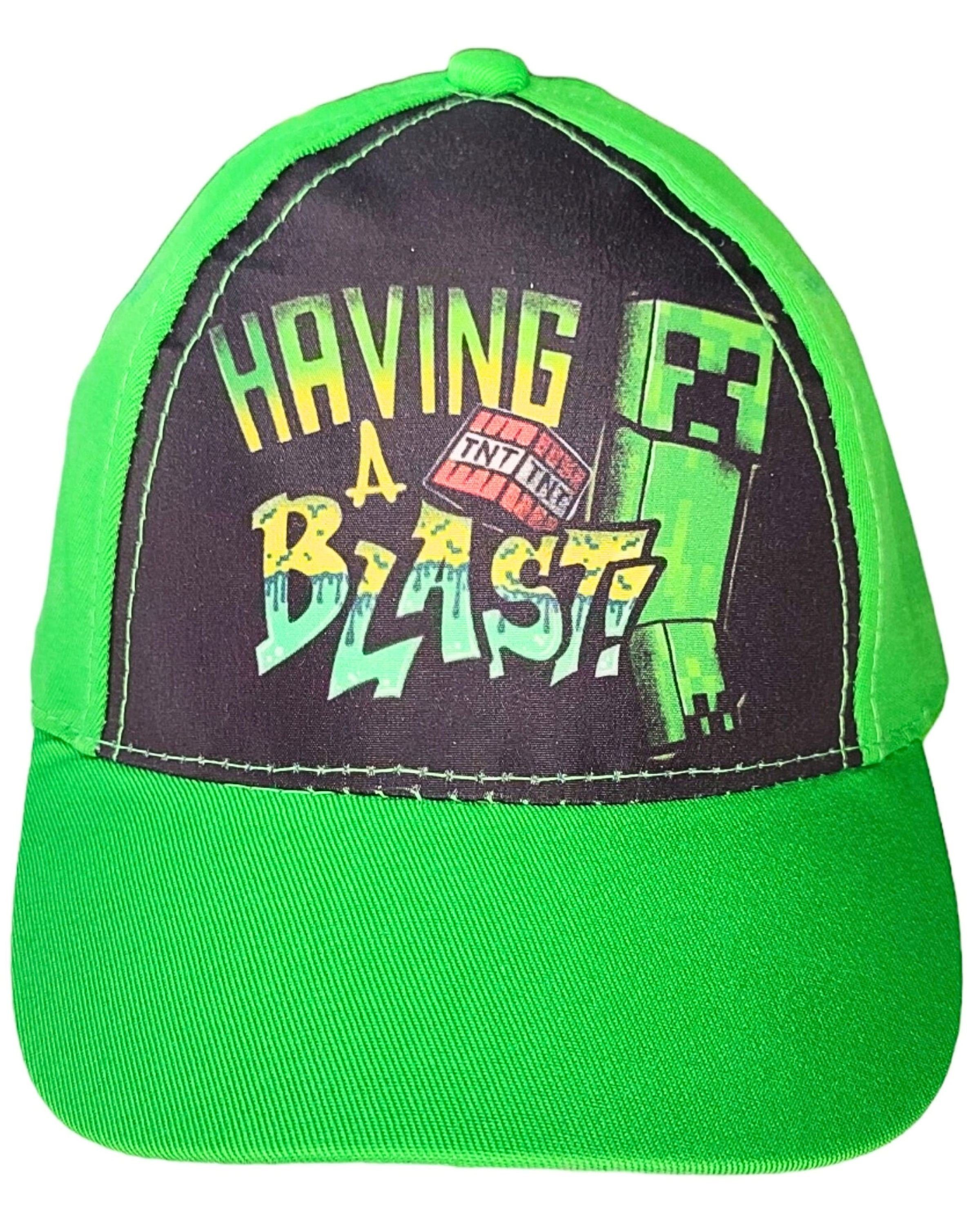 Minecraft Baseball Cap Creeper - HAVING A BLAST! Sommerkappe Größe 52-54 cm