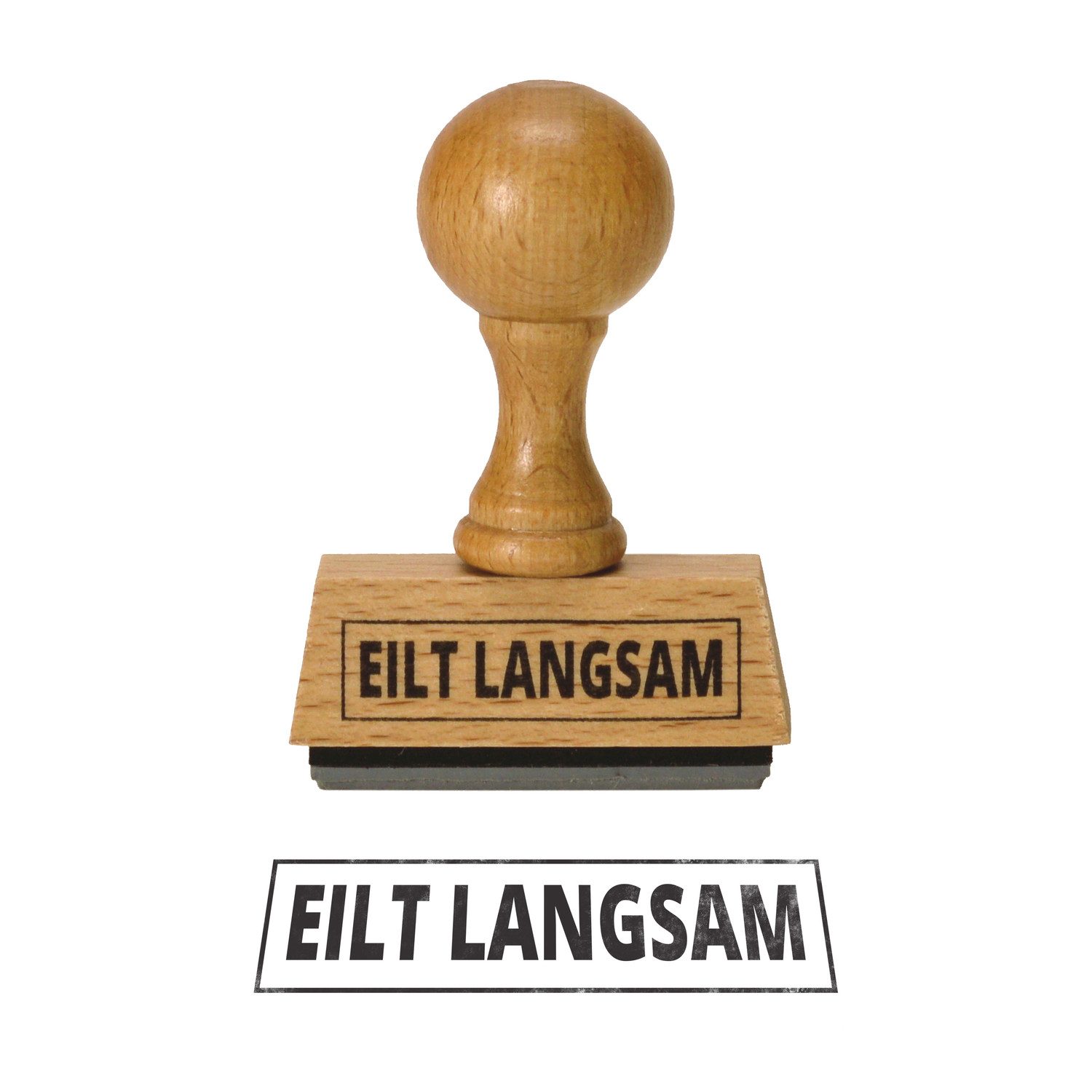 FTWdesign Stempel Eilt Langsam Holzstempel