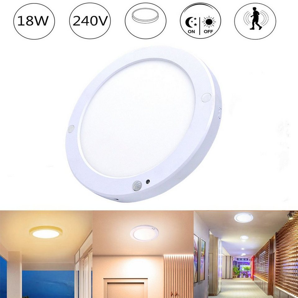Oyajia Deckenleuchte 18w Ultradünne Deckenleuchte Mit Bewegungssensor