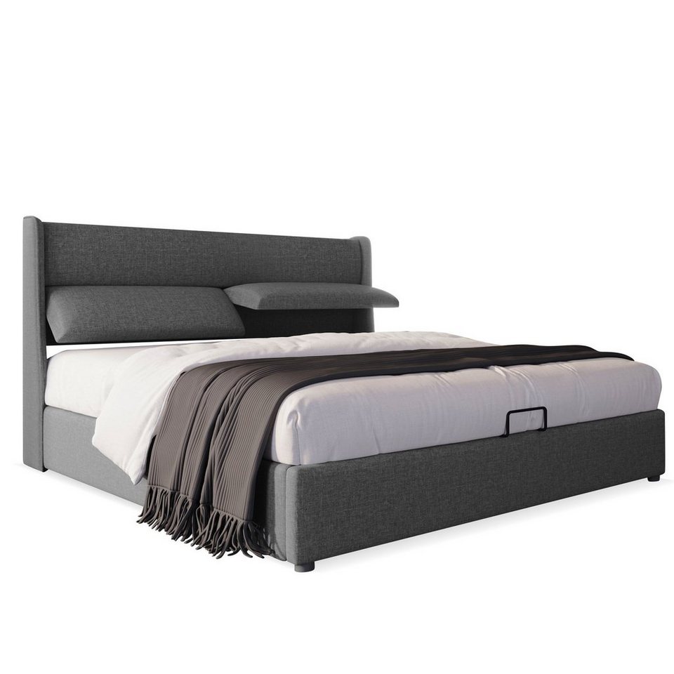 Gotagee Polsterbett Doppelbett Stauraumbett Mit Verstellbare