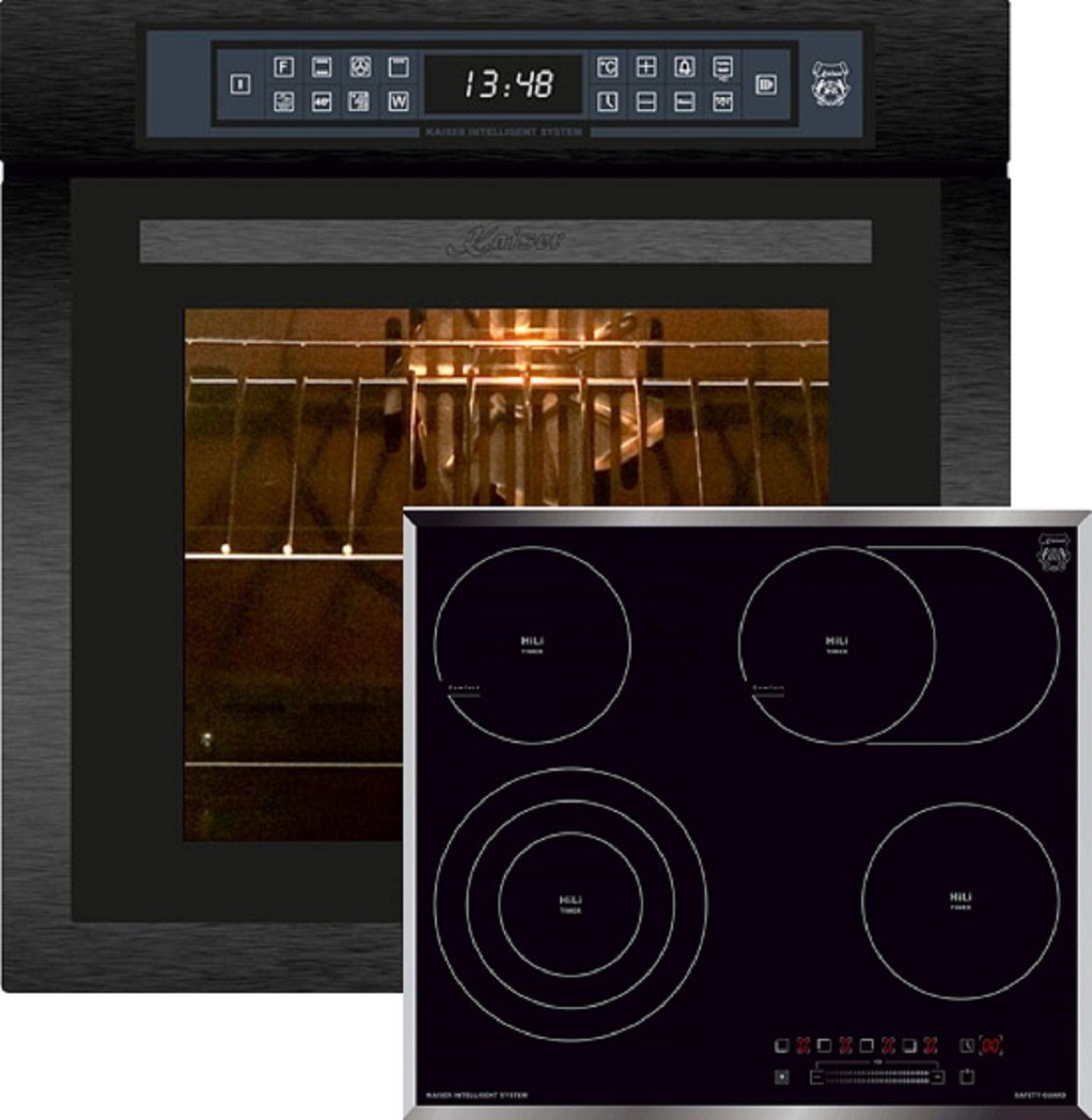 Kaiser Küchengeräte Backofen-Set EH 6306 RS+KCT 6715 F, Einbaubackofen ...
