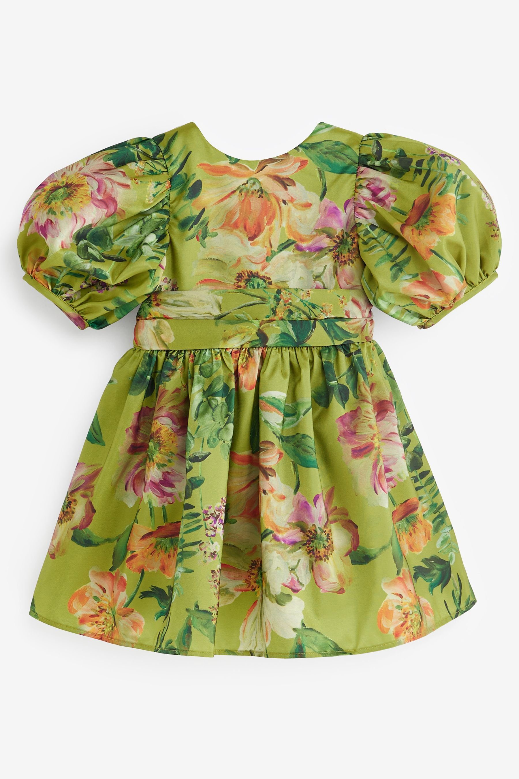 Next Partykleid Taftkleid Mit Floralem Muster 1 Tlg