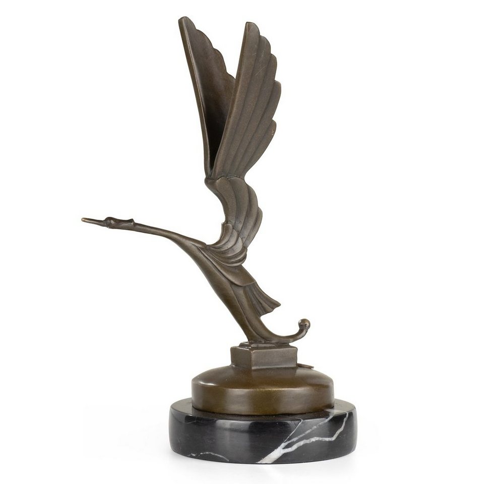 Moritz Skulptur Art Deco Storch Vogel Bronzefiguren Bronze Skulptur