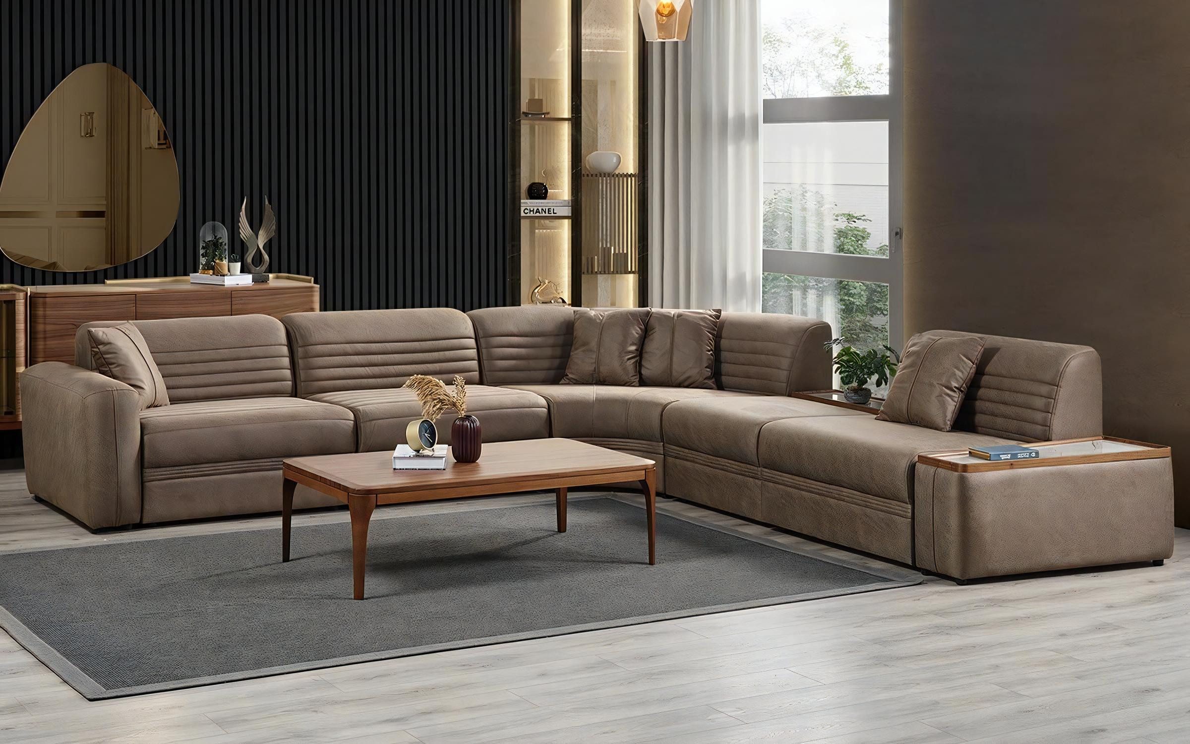 JVmoebel Ecksofa Exklusives Ecksofa Designer Polstergarnitur L-Form ...