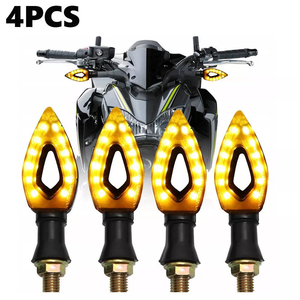 ZREE Blinker 4 Stück Blinker Motorrad LED Blinker E-geprüft Set mit ...