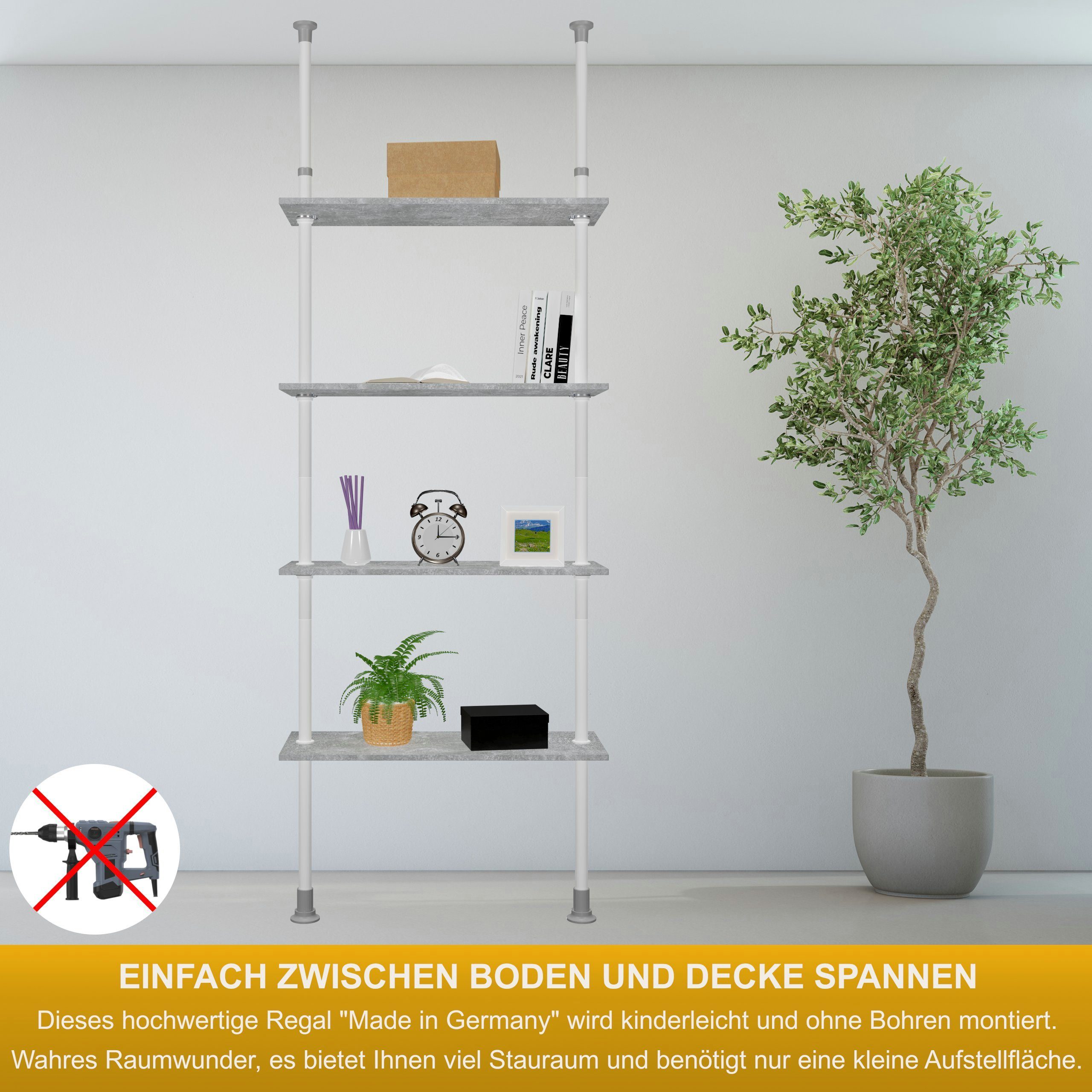 Wunderschöne Klemmregal Teleskopregal Küche Ebenbild