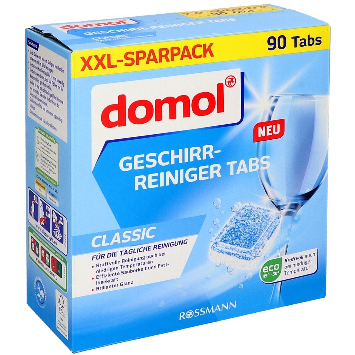Domol Classic Spülmaschinentabs (90 Tabs), Geschirrspültab