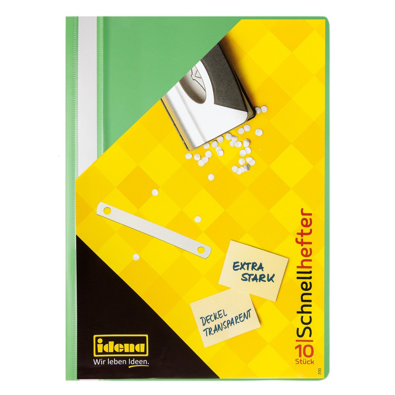 Idena Hefter Idena Schnellhefter A4 PP hellgrün extra stark