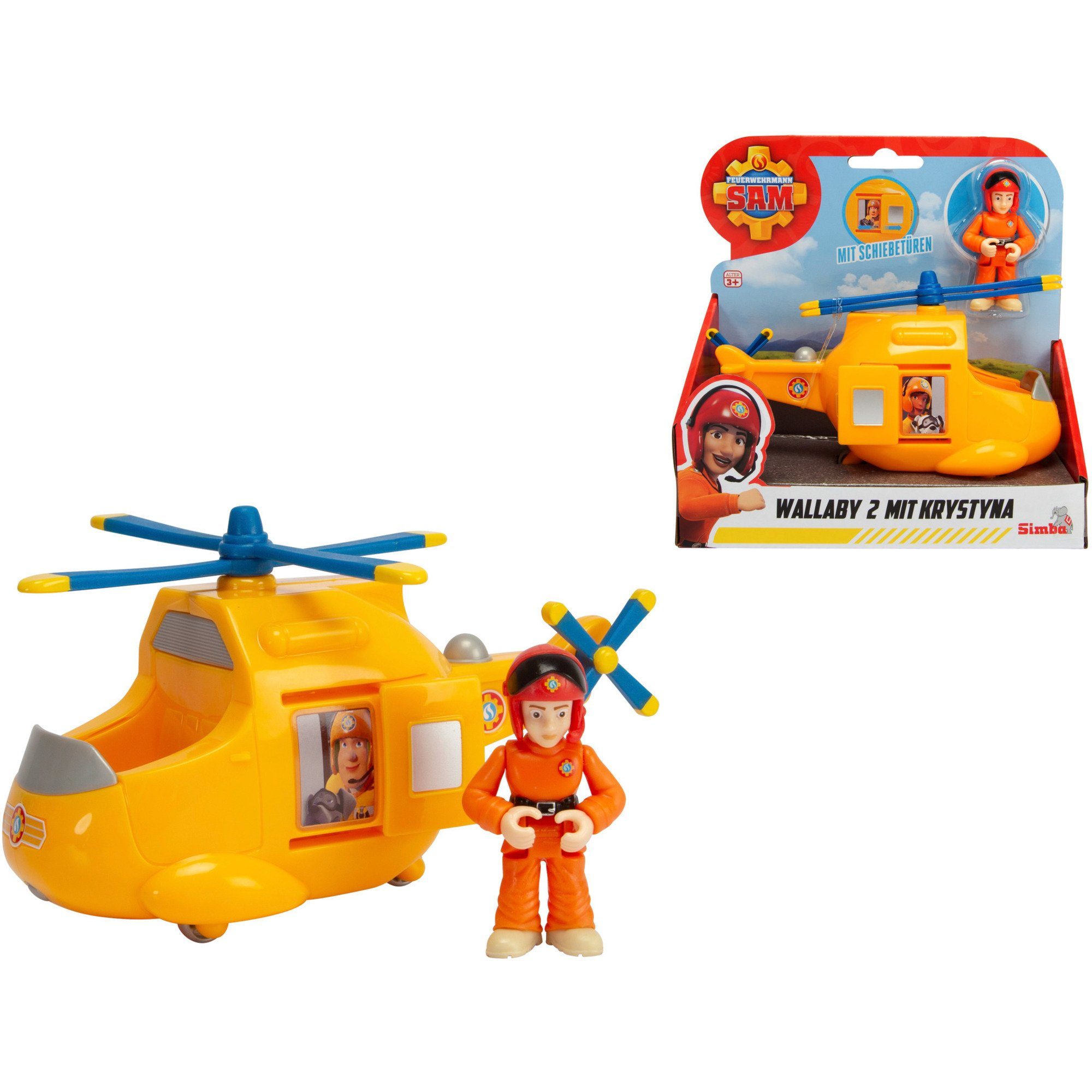 SIMBA Spielzeug-Auto Simba Feuerwehrmann Sam Junior Wallaby 2 mit