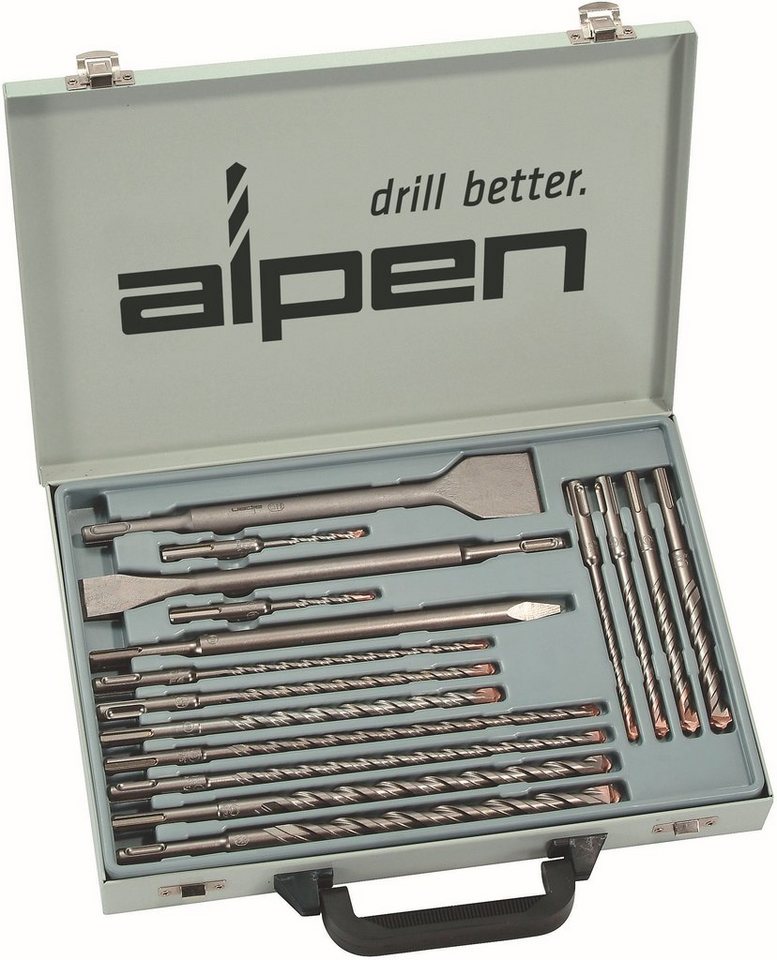 Alpen Hammerbohrer Alpen Hammerbohrer Set 16 Tlg Sds Plus Kit Set 16
