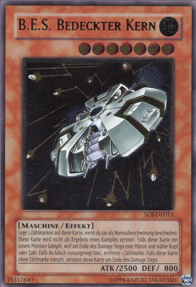Recollectibles Sammelkarte Yugioh Karte B E S Bedeckter Kern V 2