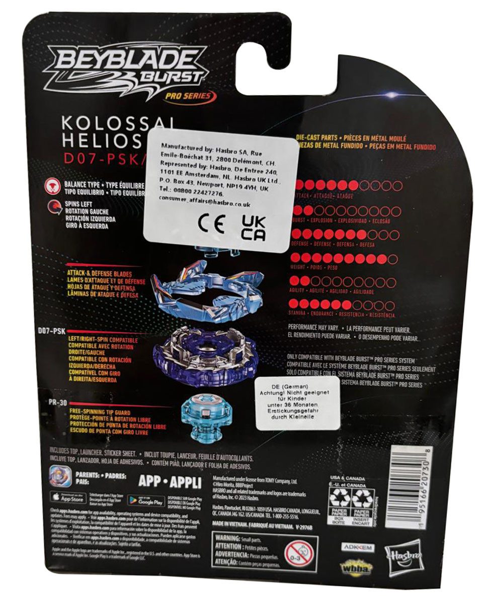 Beyblade Speed-Kreisel Beyblade Burst Pro Series, Kolossal Helios ...