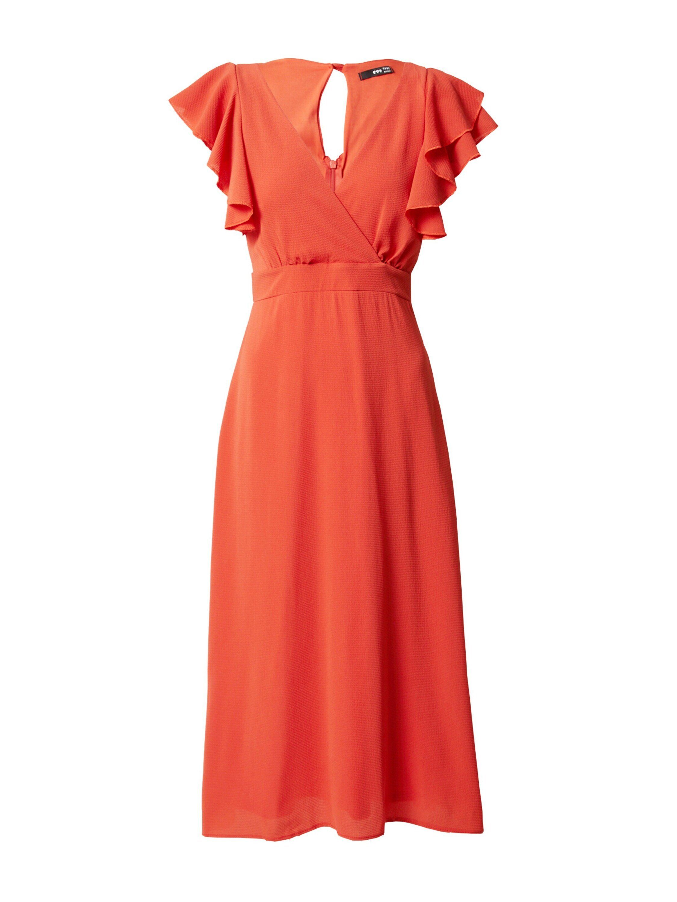 Tfnc Sommerkleid Loumia 1 Tlg Rüschen Wickel Design Cut Outs