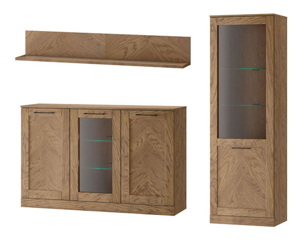 Rustikale Wohnwände » Rustikale Schrankwände & Anbauwände