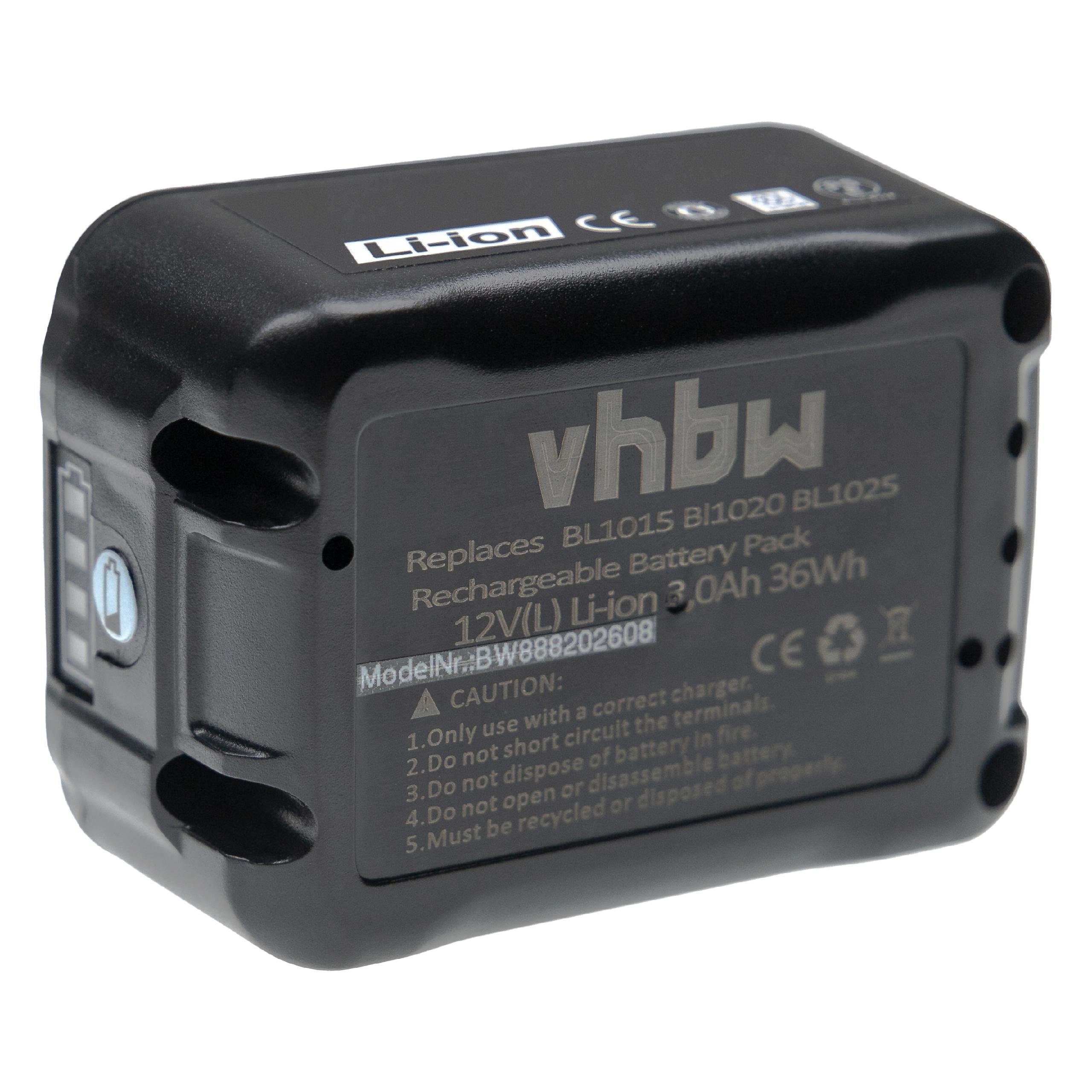 ᐅ vhbw Akku Ersatz für Baugleiche Originalteilebezeichnung Makita BL1041B, BL1041B-2 für ...