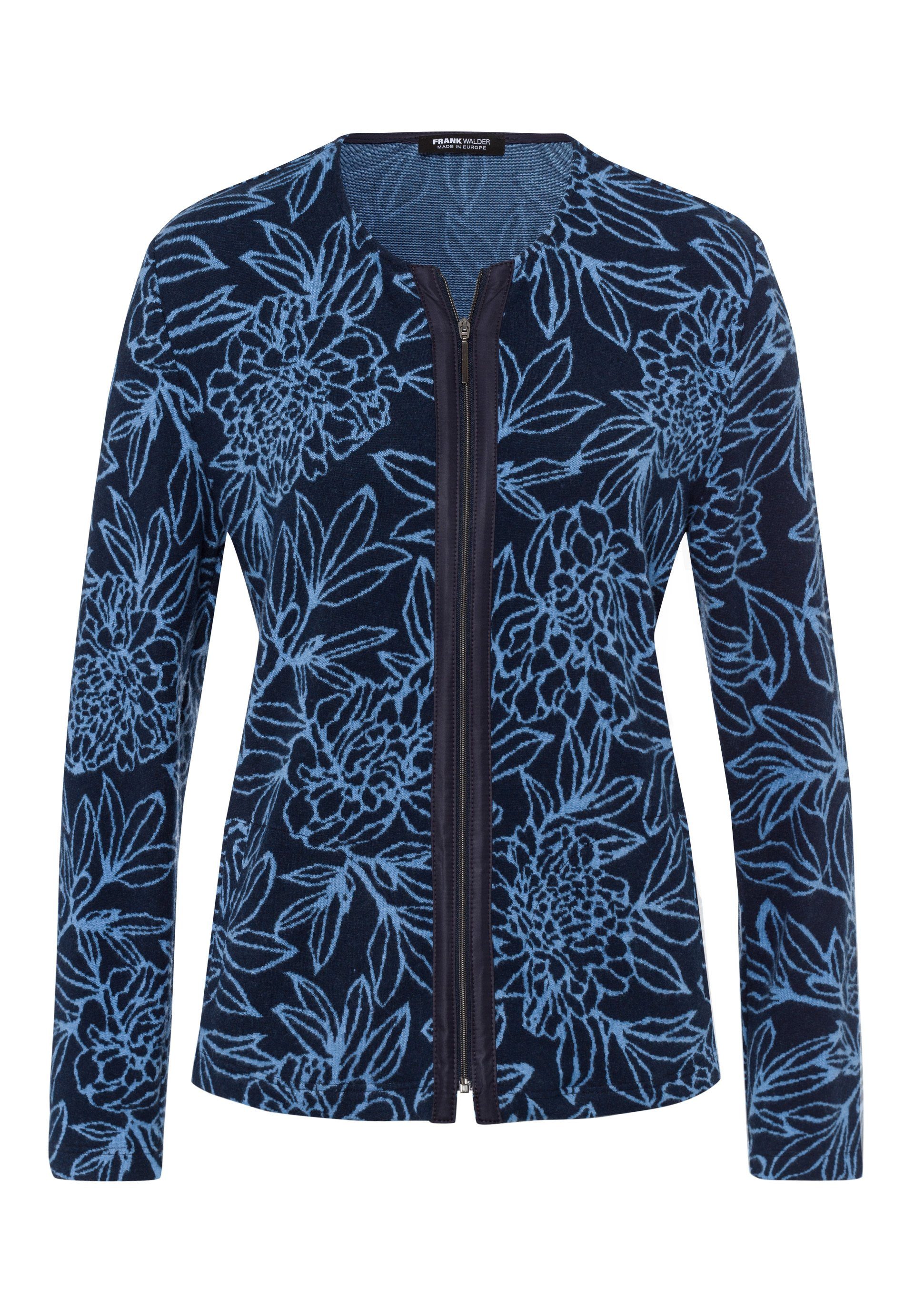 FRANK WALDER Jackenblazer Leichtjacke SAPHIRE BLUE, Blenden farbig ...