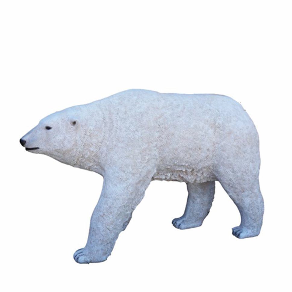 Jvmoebel Skulptur Eisbär Figur Dekoration Statuen Skulptur Garten Deko