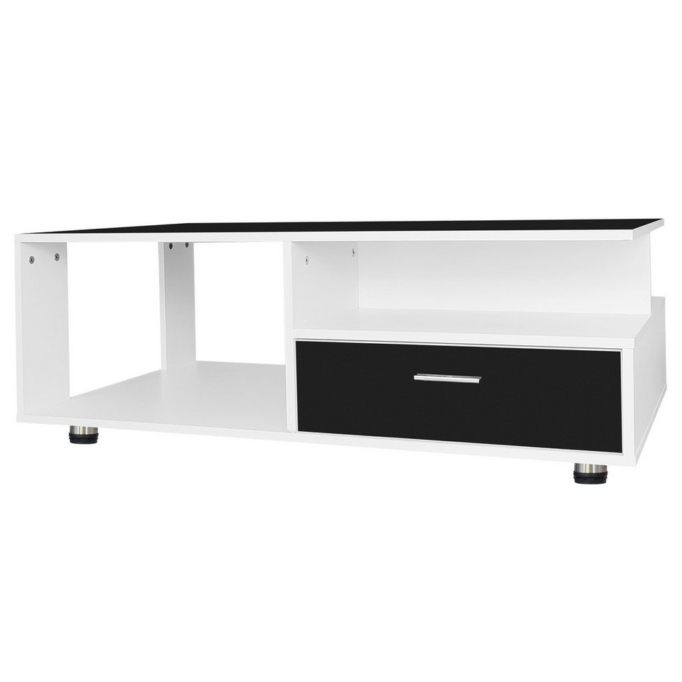 Fine Life Pro Couchtisch Moderner Led Couchtisch Mit Schwarz Weiß