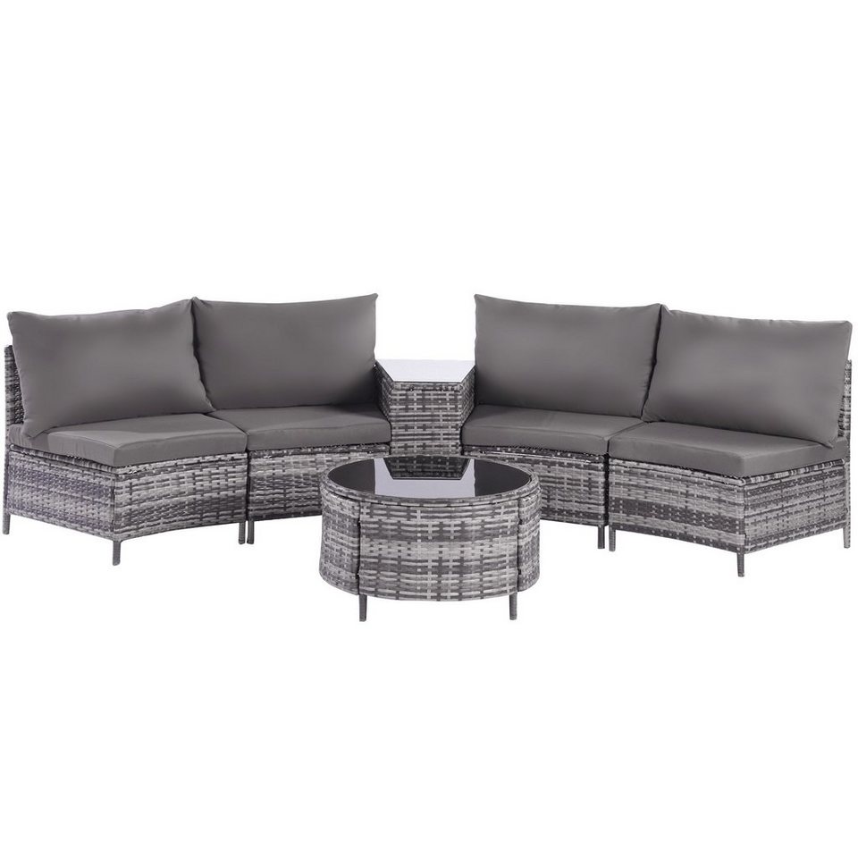 Phoebe Cat Gartenlounge Set 6 Tlg Balkonmöbel Gartenmöbel Set Mit
