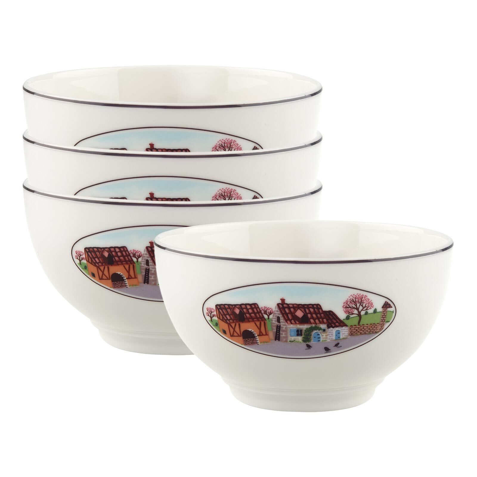 Villeroy And Boch Schale Design Naif Bols 650 Ml 4er Set Porzellan 4