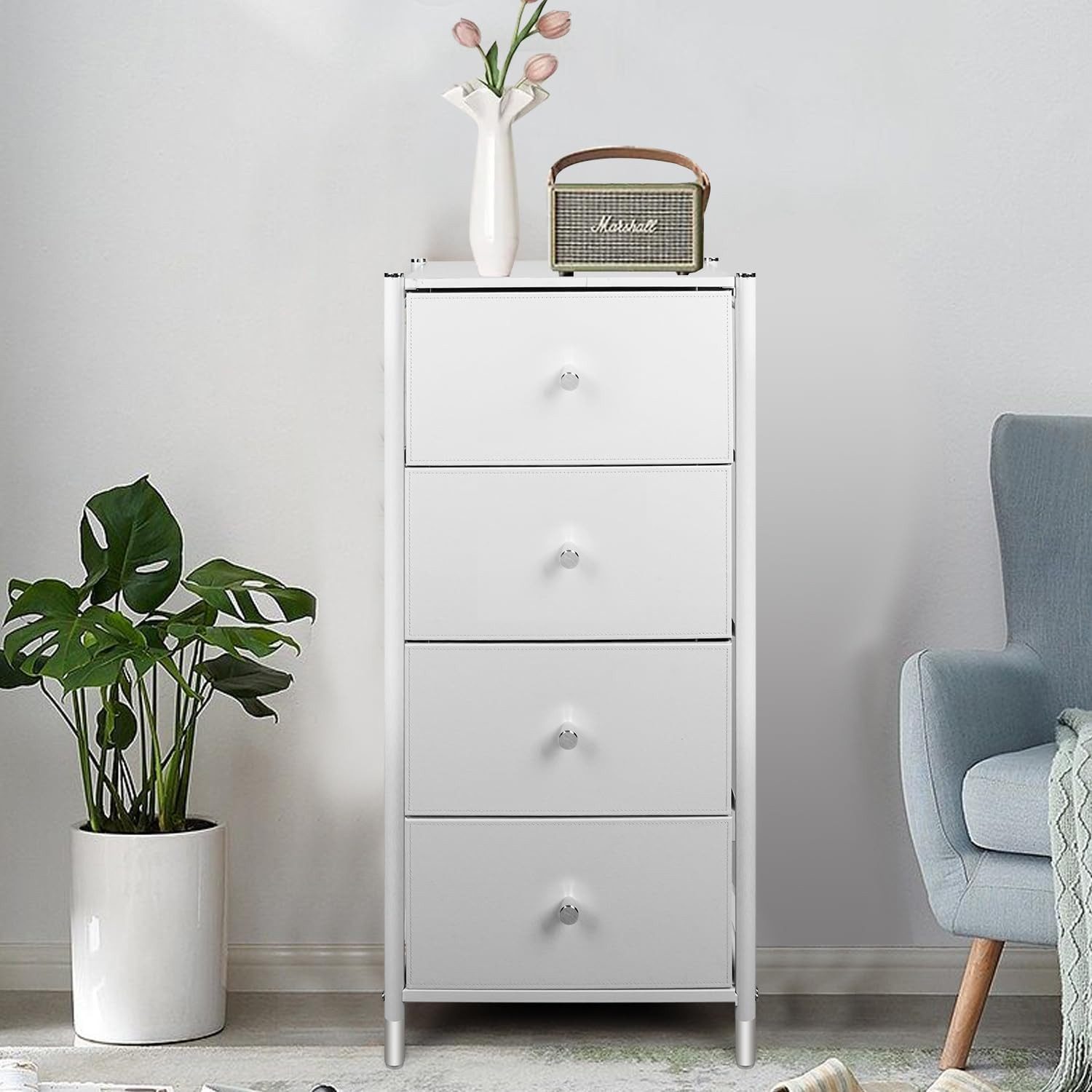 Allyson Kommode Stoffschublade 98x46cm, Stoffkommode für Wohnzimmer ...