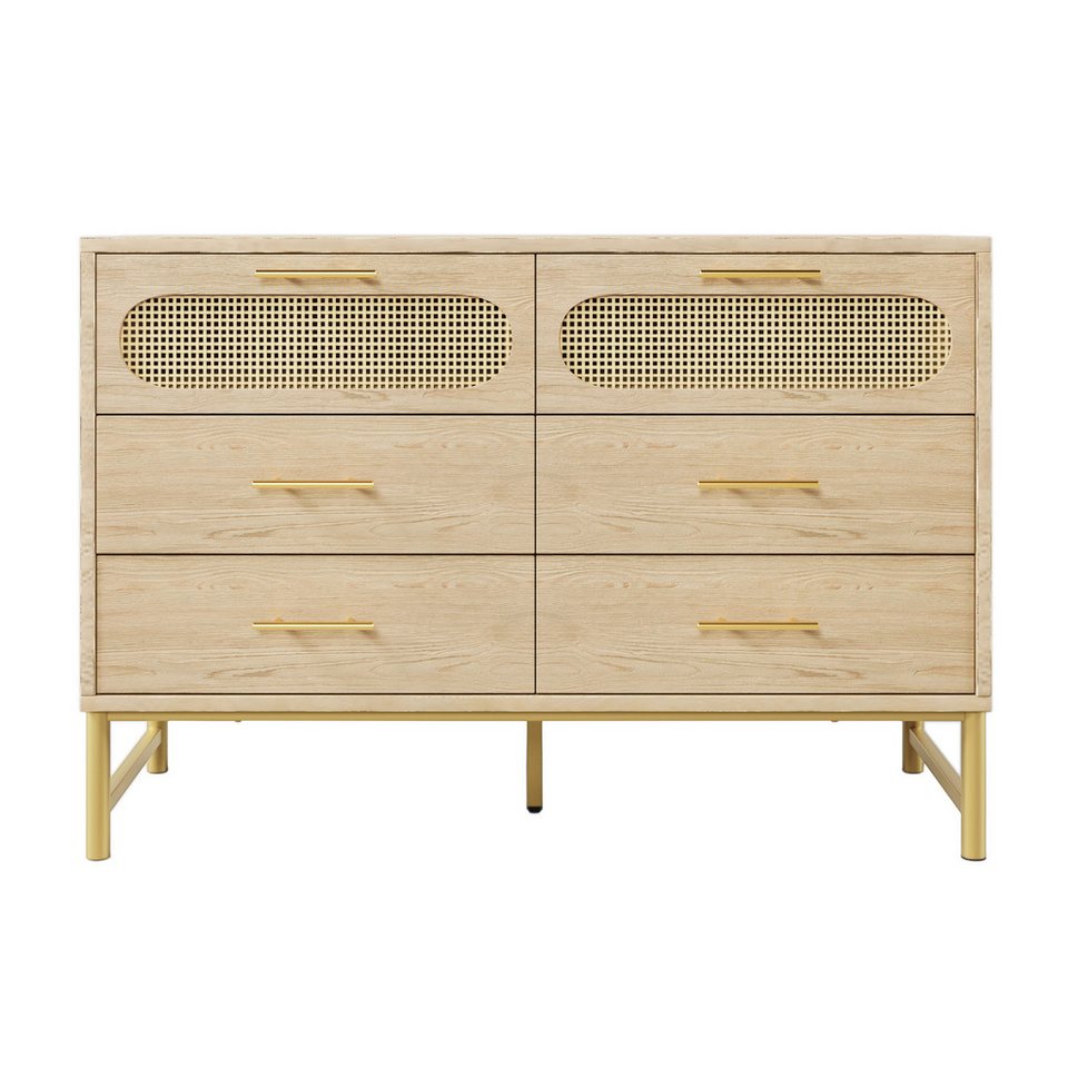 Redom Sideboard Rattan Kommode Komodenschrank Schminktisch 1 St 6