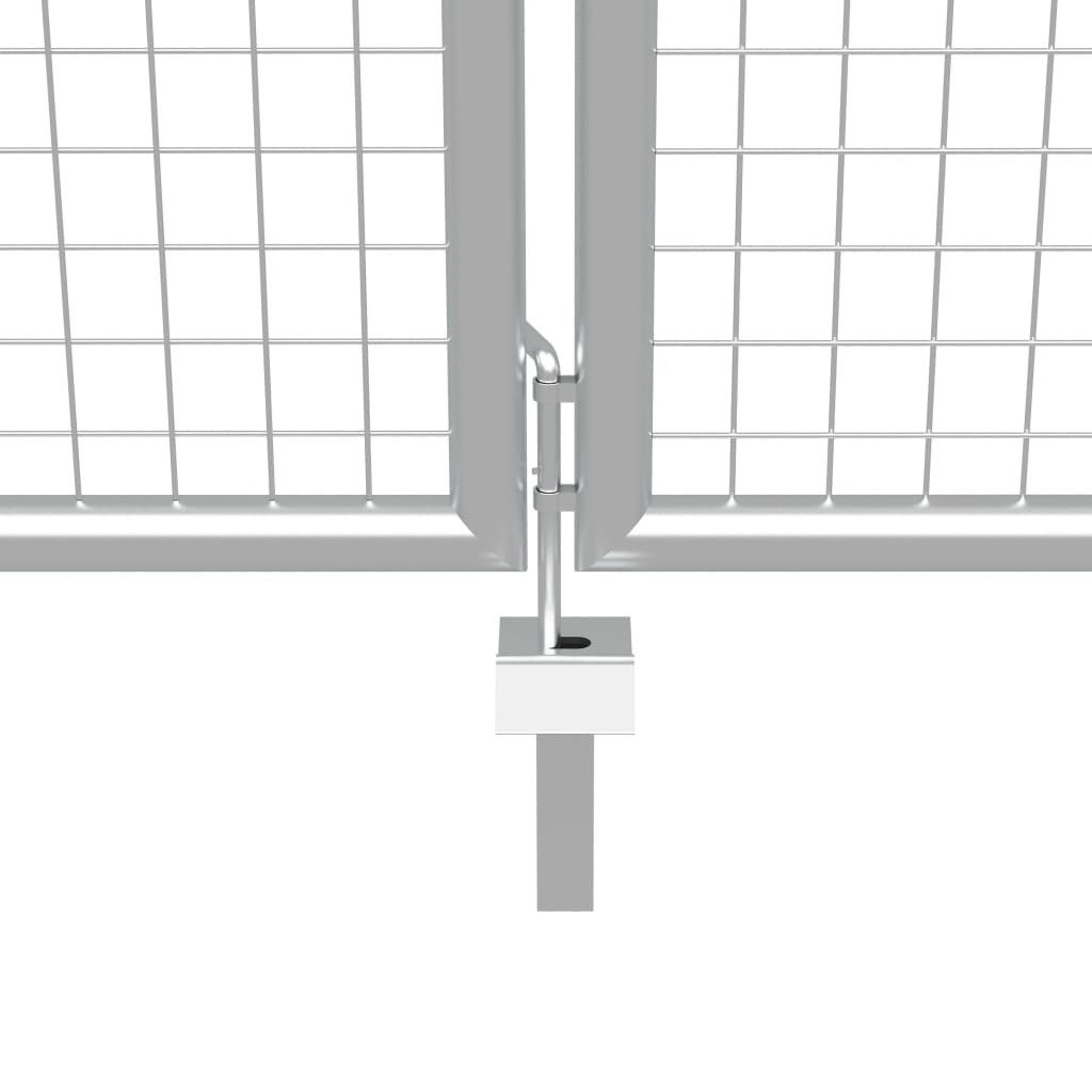 vidaXL Gartentor 400 x 150 cm Gartentor Verzinkter Stahl 415x200 cm ...