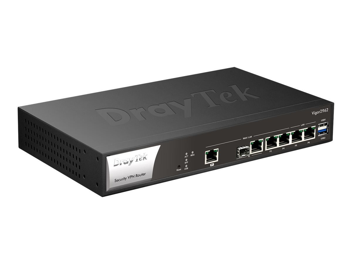 DRAYTEK Vigor2962 - WAN Router - schwarz VPN-Router, Produktart: Router ...