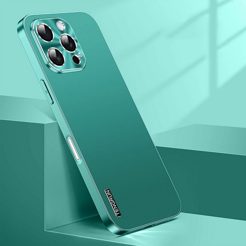 Wigento Handyhülle Für Apple Iphone 16 Pro Max Feinmattes Metall Optik
