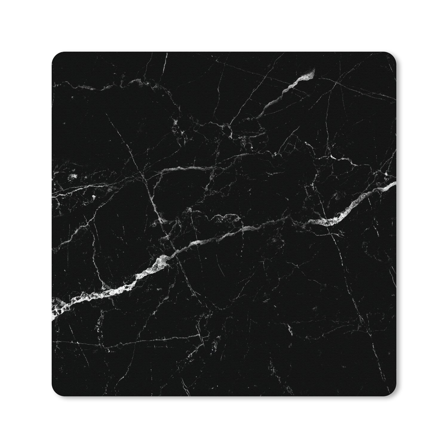 Muchowow Gaming Mauspad Marmor Schwarz Marmoroptik Weiß Luxus