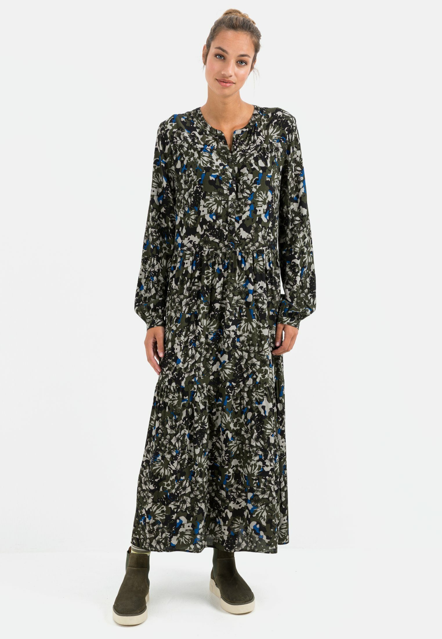Camel Active Maxikleid Kleid Mit Allover Print Markenlabel Online