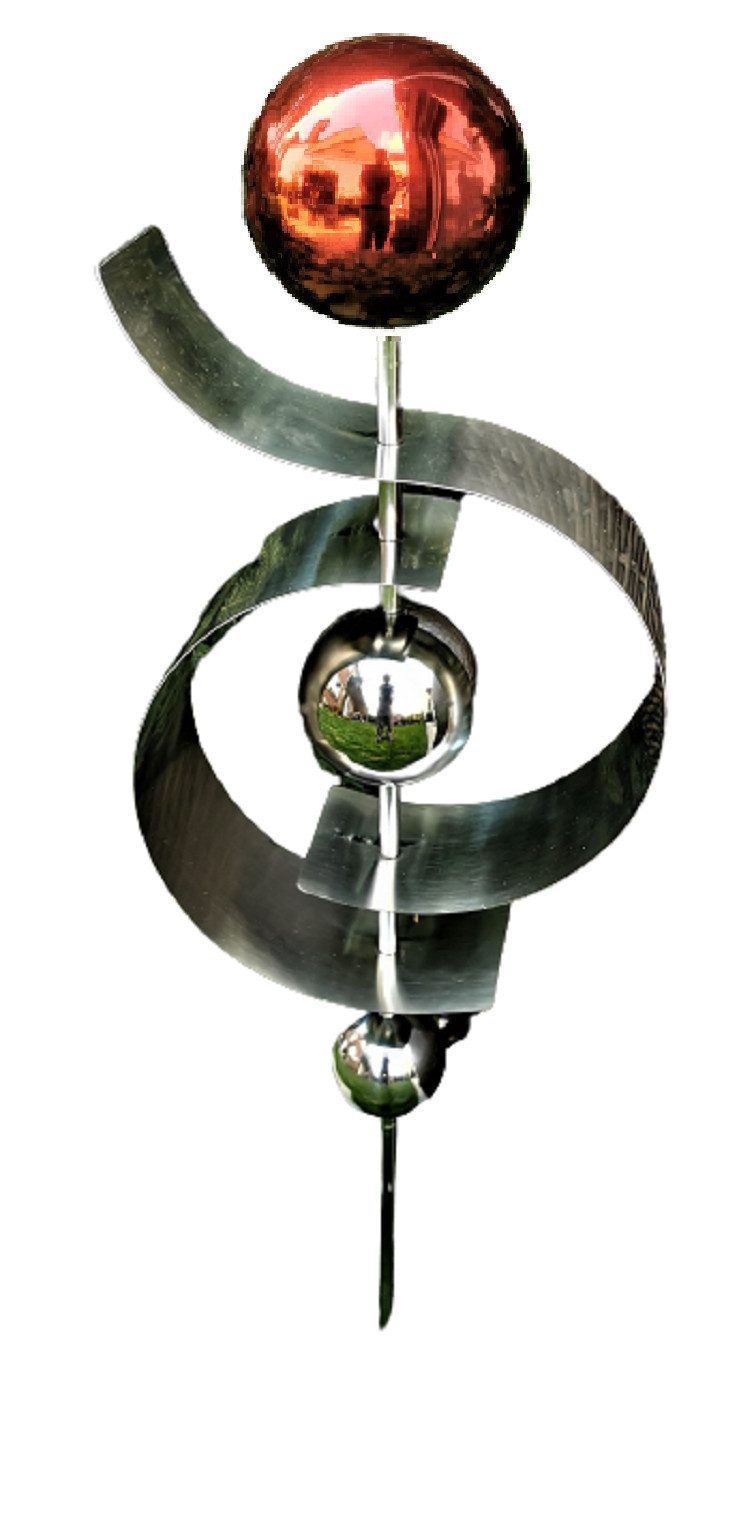 Jürgen Bocker Gartenambiente Gartenstecker Jupiter Edelstahl Rot