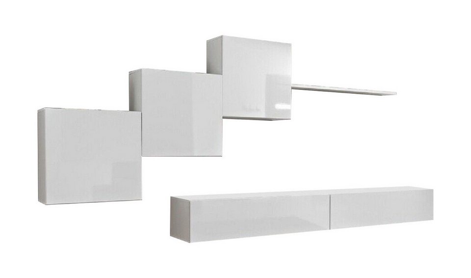 Jvmoebel Wohnzimmer Set Weiß Wohnwand Tv Ständer Sideboard Komplett