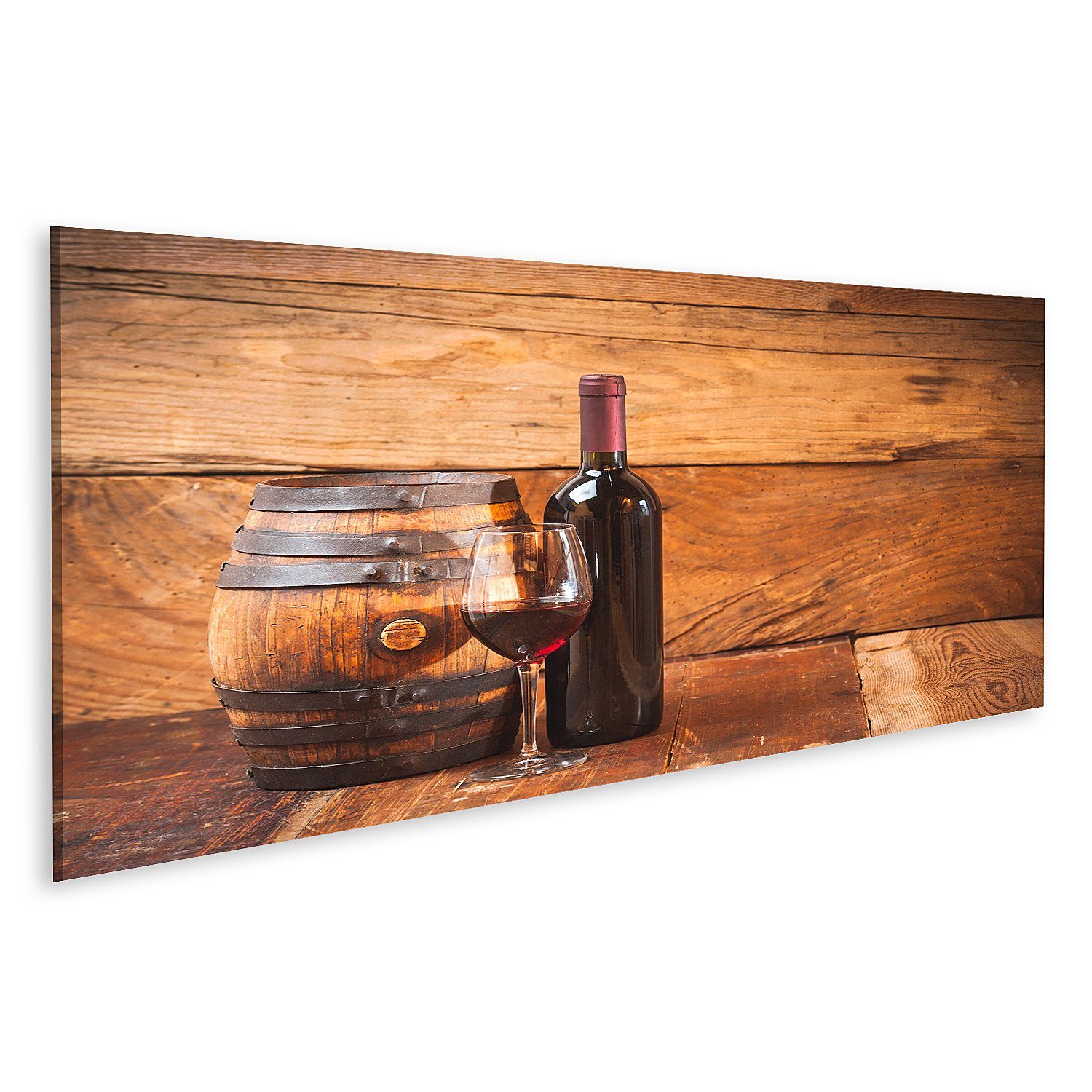 Islandburner Leinwandbild Bild Auf Leinwand Rotwein In Einem Glas Mit