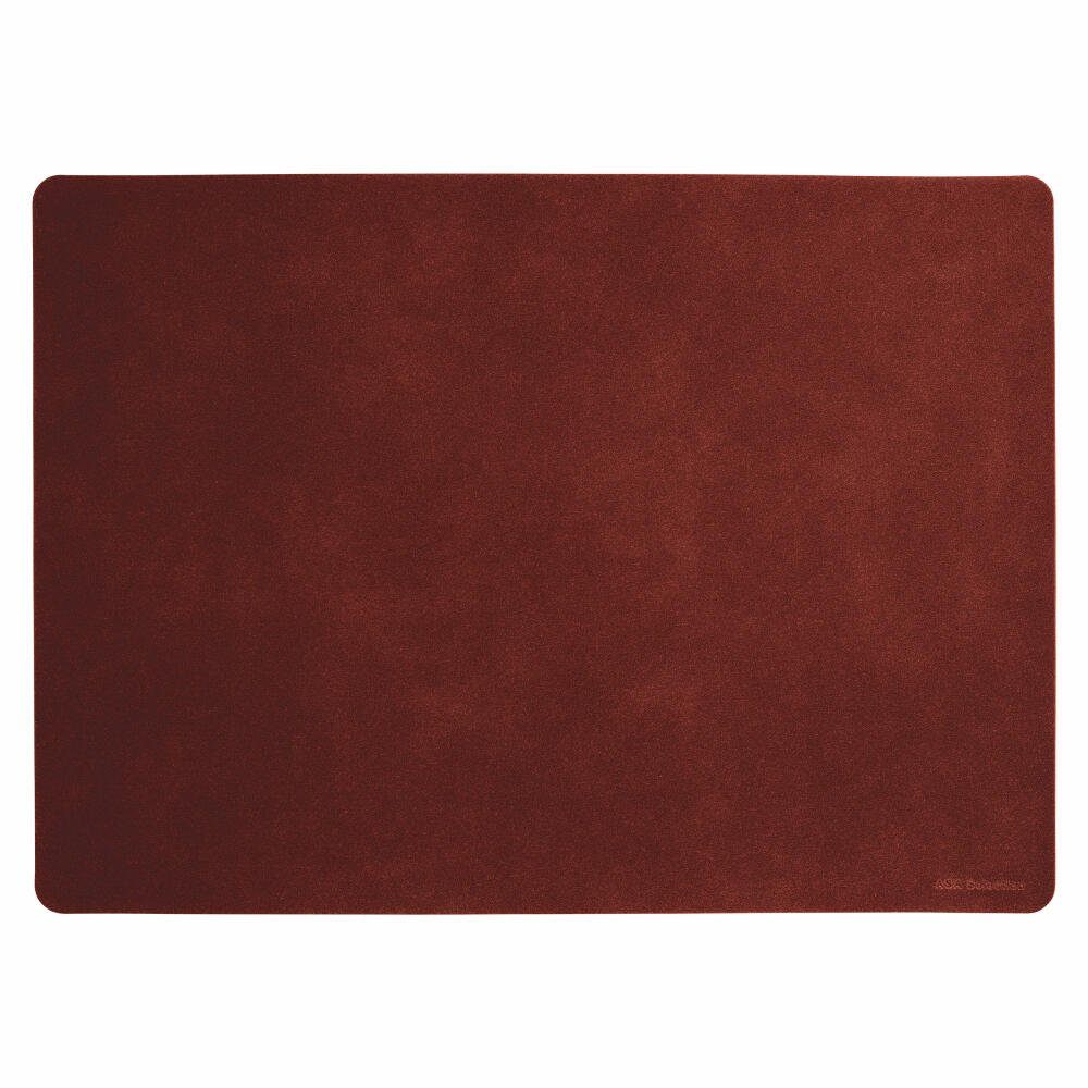 ASA SELECTION Platzset soft leather optic red earth 33 x 46 cm, Tischset