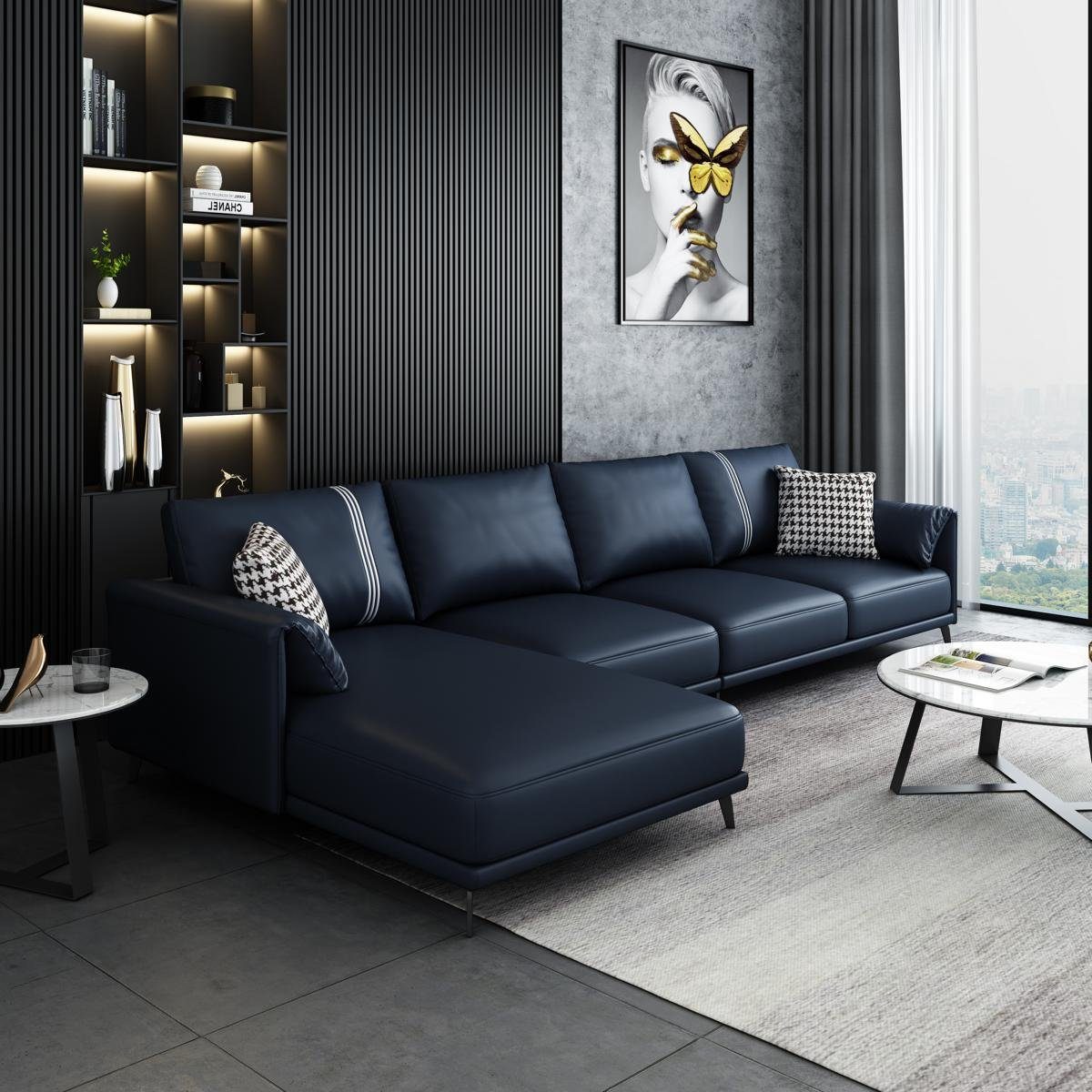 JVmoebel Ecksofa Hochwertige Eckcouch Wohnlandschaft Ecksofa L-Form ...