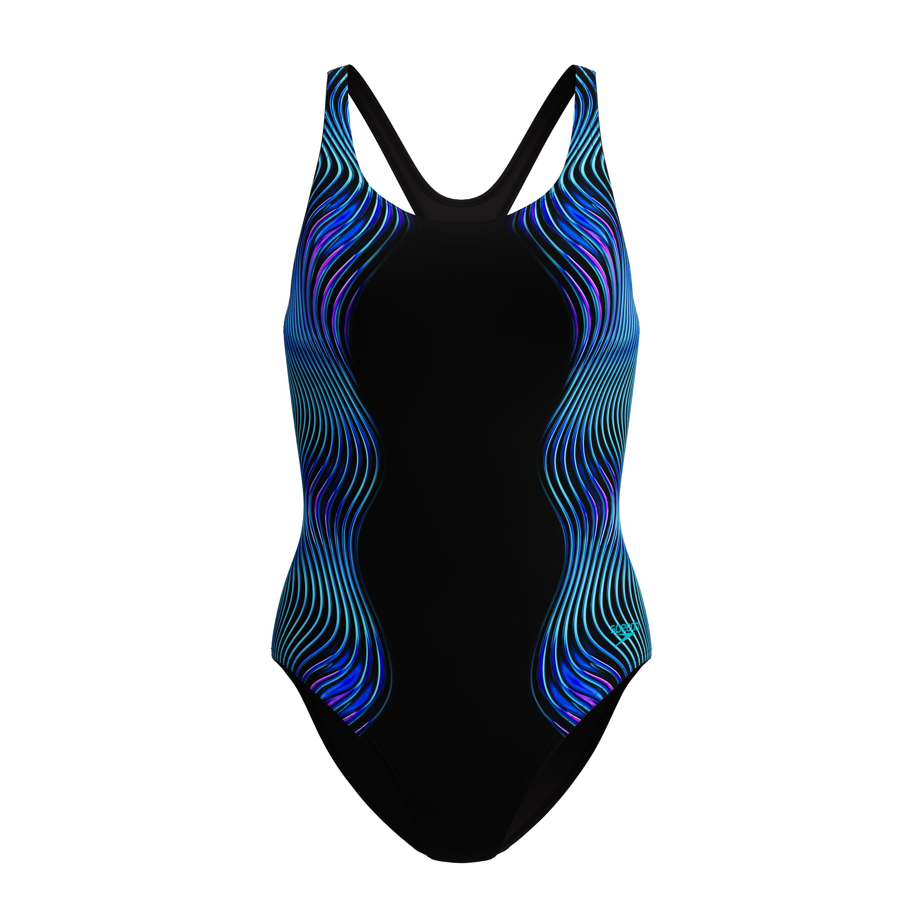 Speedo Badeanzug ENG PRINT MEDALIST 1PC BLK/PNK, Monokini, Swimsuit