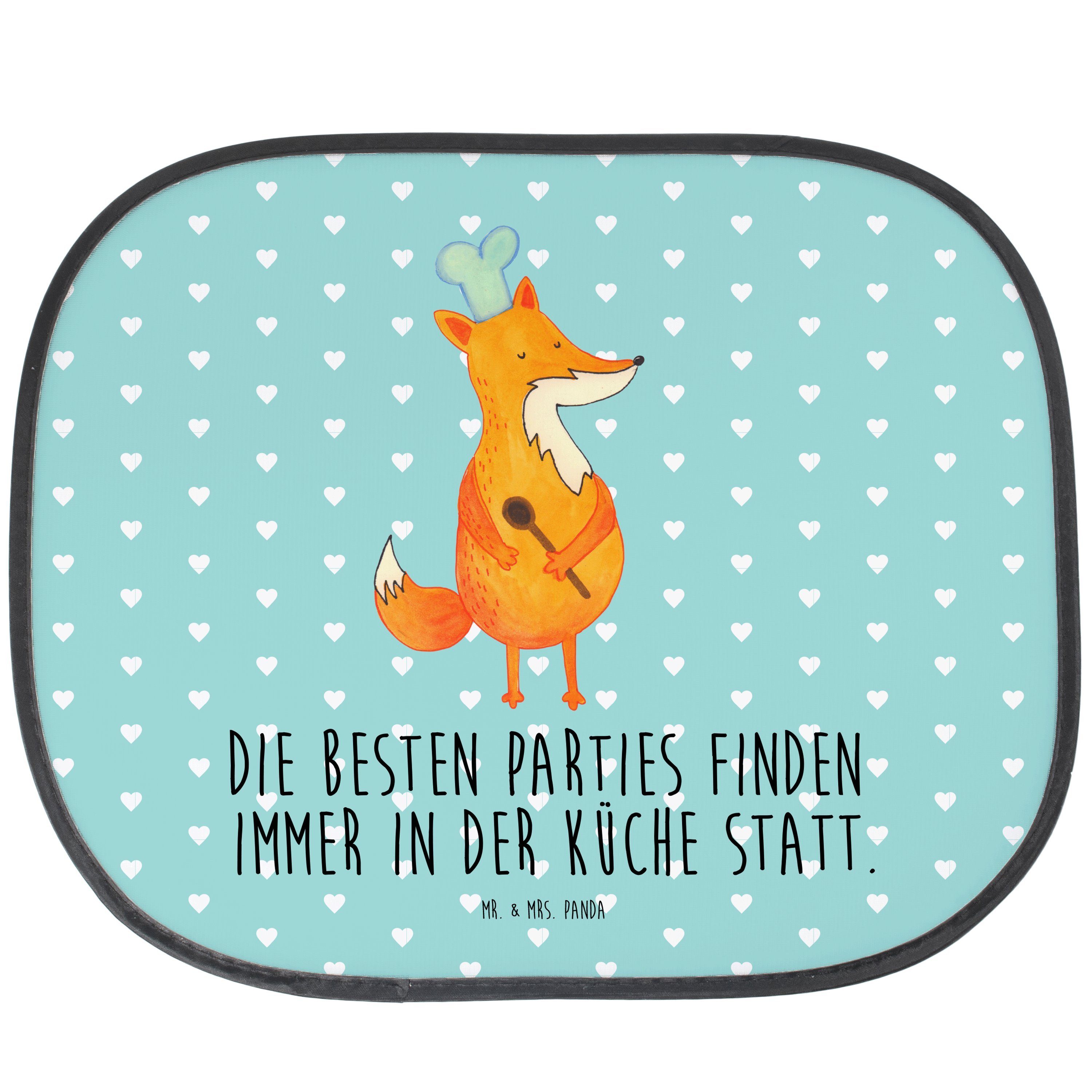 Sonnenschutz Fuchs Koch Türkis Pastell Geschenk Bäcker Party