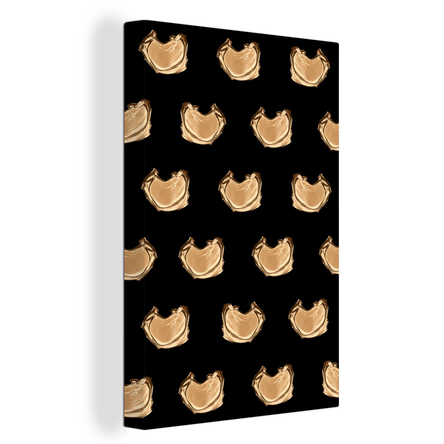 Onemillioncanvasses® Leinwandbild Flecken Gold Muster 1 St