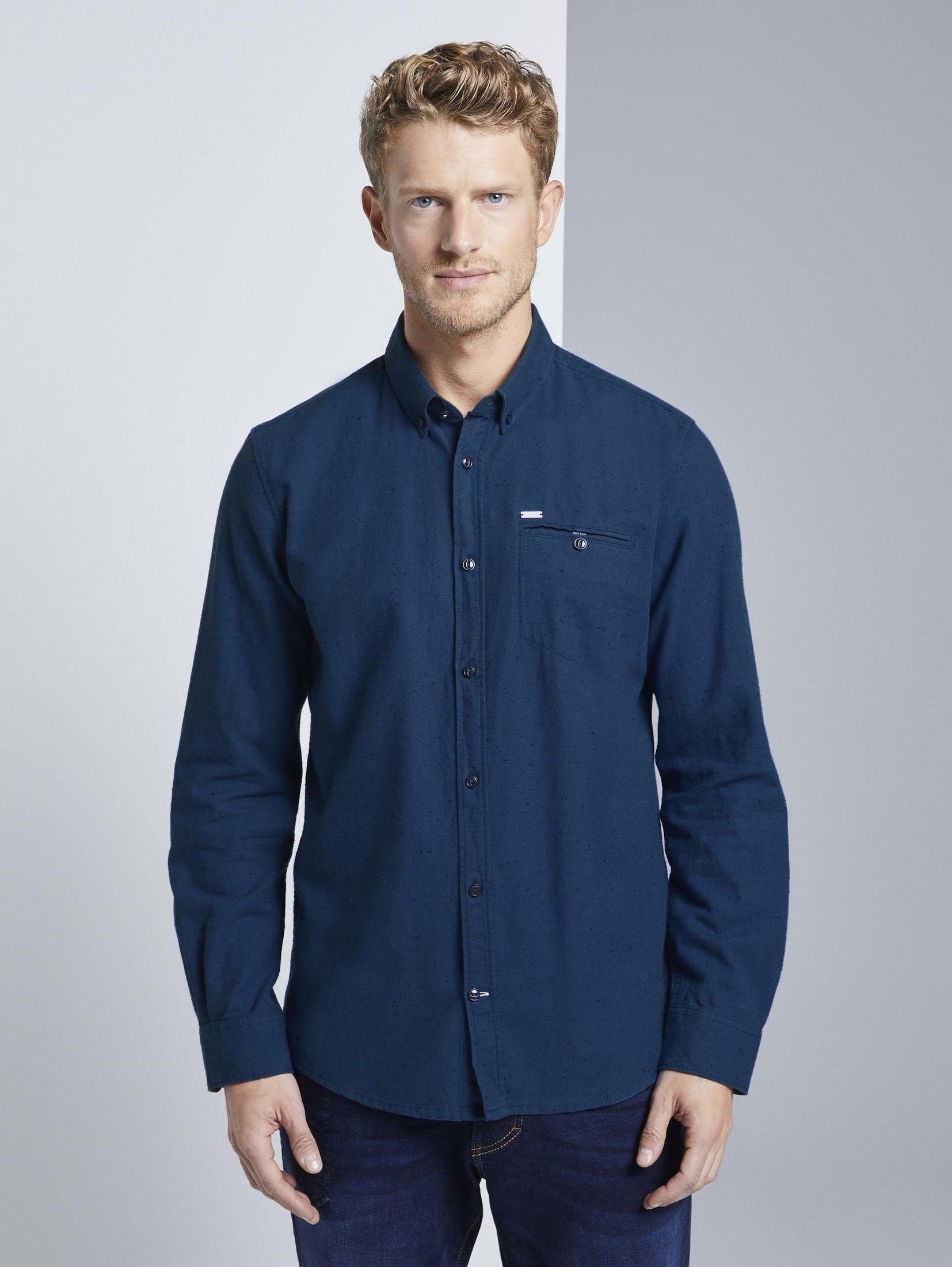Tom Tailor Langarmhemd Hemd Mit Brusttasche Otto