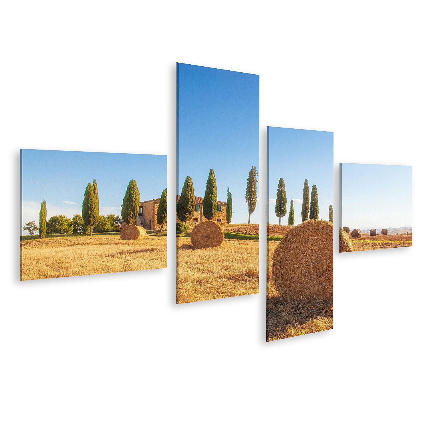 islandburner Leinwandbild Bild auf Leinwand Spektakuläre Aussicht Auf Die Toskanische Landschaft