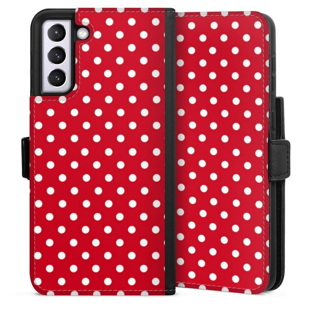 Deindesign Handyhülle Punkte Retro Polka Dots Polka Dots Dunkelrot