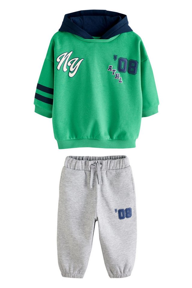 Next Jogginganzug College Jogginganzug Mit Hoodie 100 Baumwolle 2 Tlg