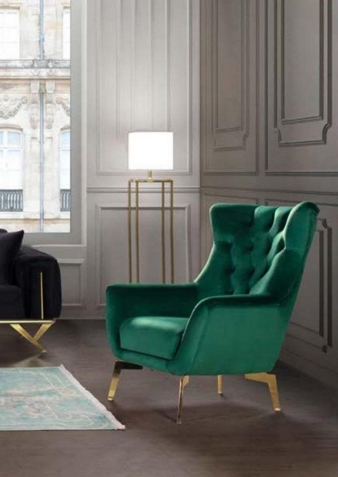 Jvmoebel Sessel Sessel Einsitzer Luxus 1 Sitzer Polster Sitz Designer